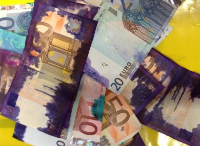 'Don't be involved in crime' say gardaí about stolen banknotes