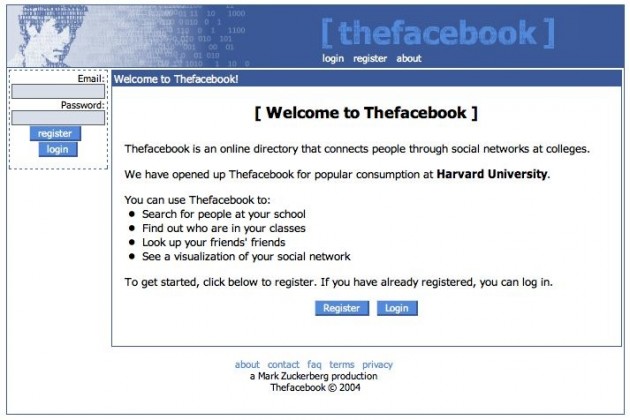 Here’s what Facebook looked like when it launched this day ten years ago